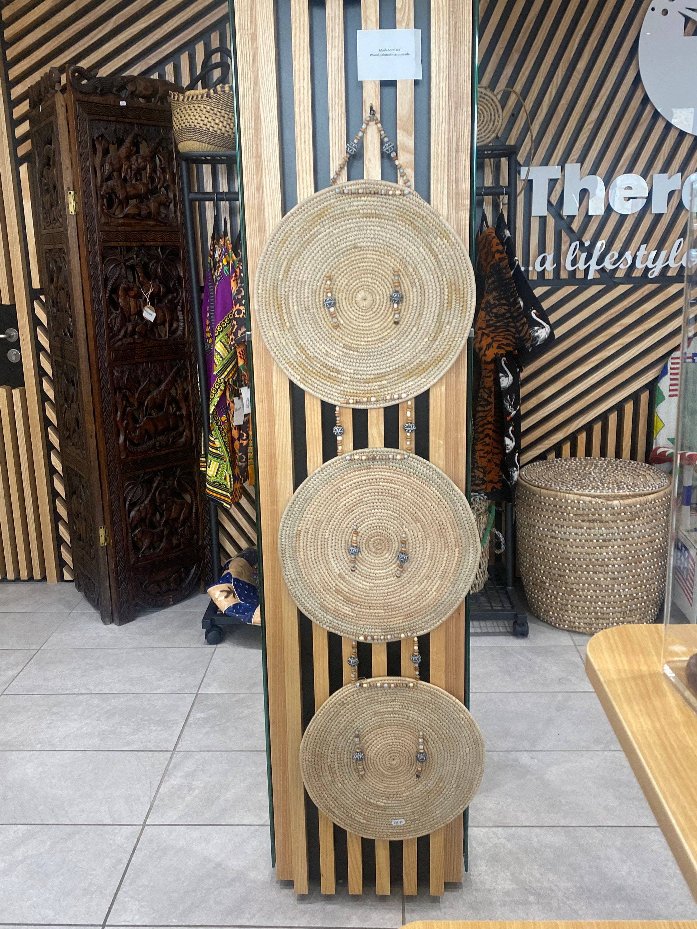 African Raffia Mat Wall Hanging Decor Raffia Handmade Woven - Etsy