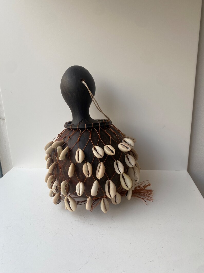 African Shekere Shaker/ Ichaka African Cowrie Shell Shaker - Etsy