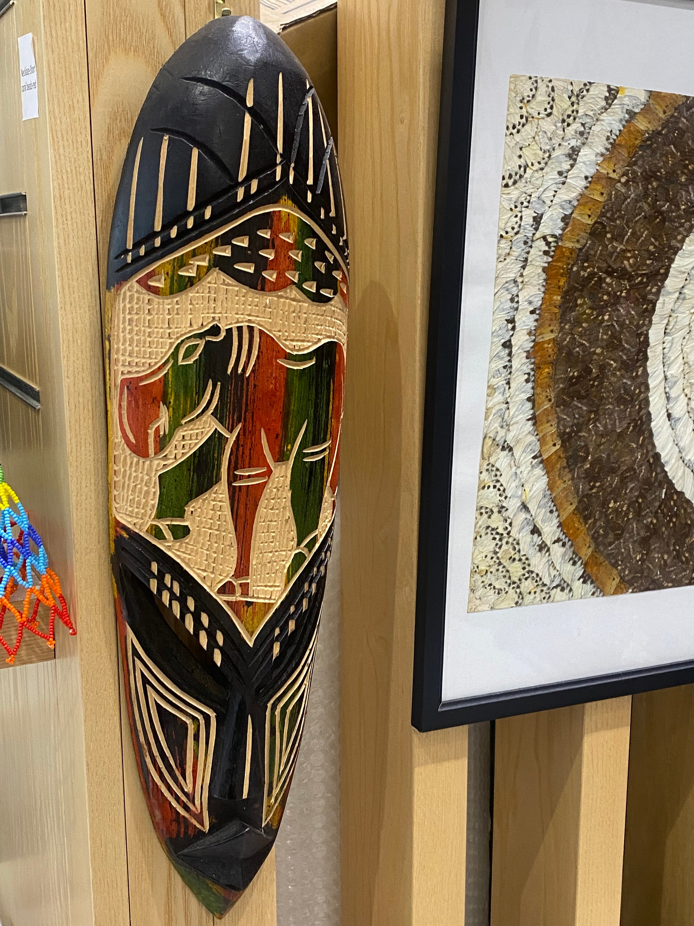 African Mask Handcarved Wooden Face Mask Animal Mask Wall Mask - Etsy