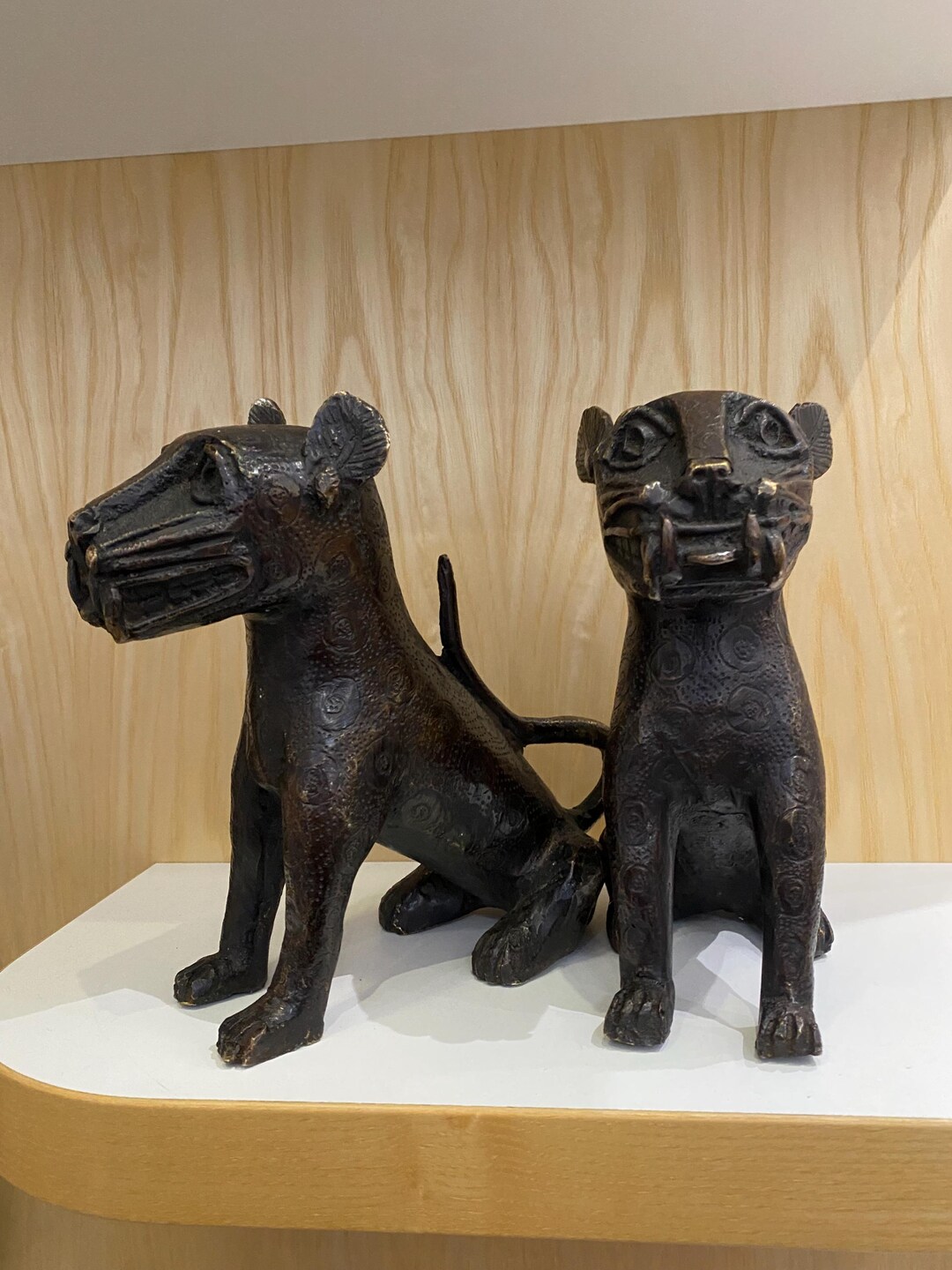 Benin Leopards Benin Folklore Benin Mid Century Bronze Leopards Luxury ...