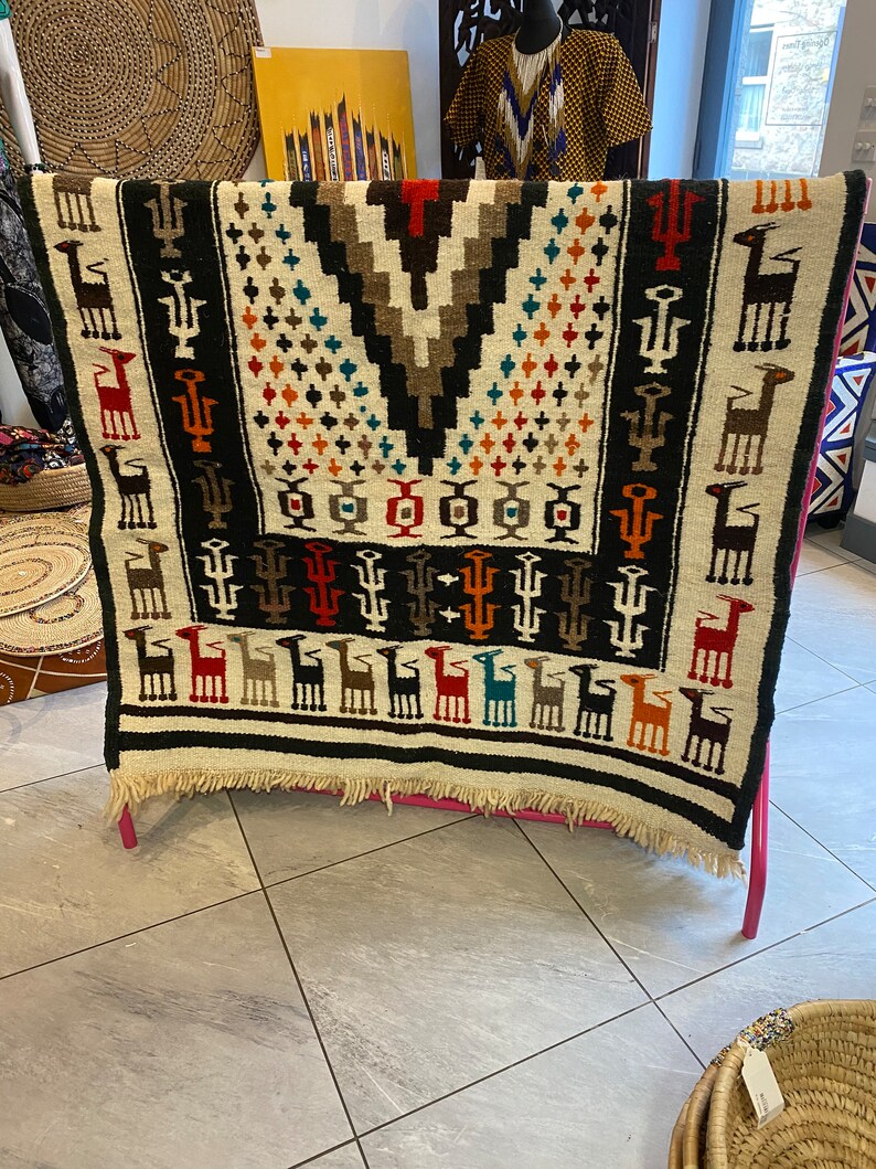 Premium Rug Made With Llama&sheeps Wool Mixed Perfect Stylish Home ...