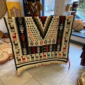 Premium Rug Made With Llama&sheeps Wool Mixed Perfect Stylish Home ...