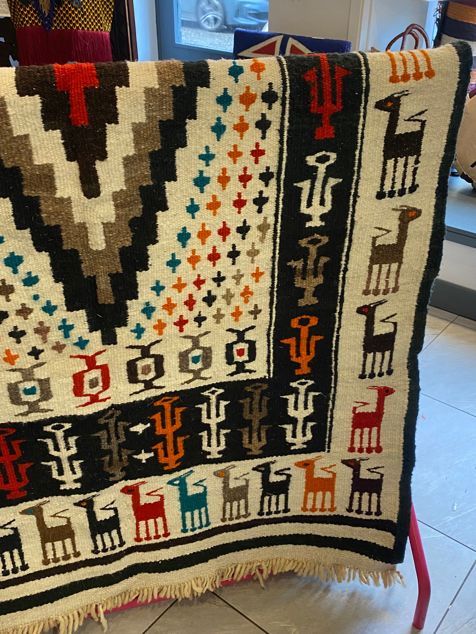 Premium Rug Made With Llama&sheeps Wool Mixed Perfect Stylish Home ...