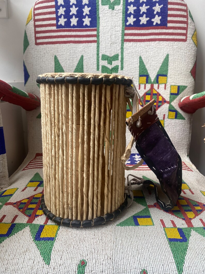 African Talking Drum Gangan Authentic African Tribal Drum Handmade and ...