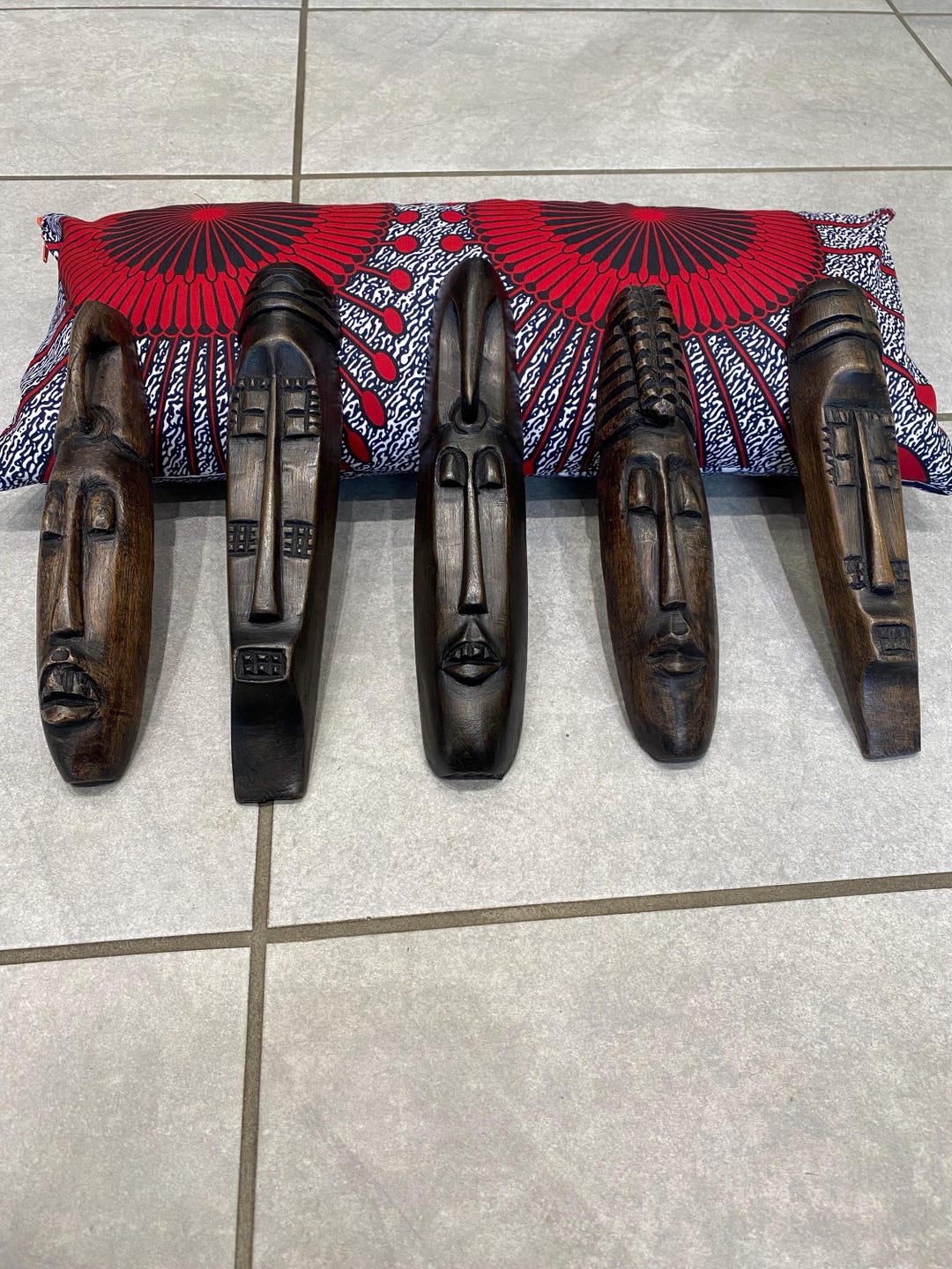 Elegant Slim Wooden Decorative Masks African Mask Woodcarving Wooden African Mask - Etsy