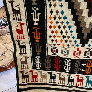 Premium Rug Made With Llama&sheeps Wool Mixed Perfect Stylish Home ...