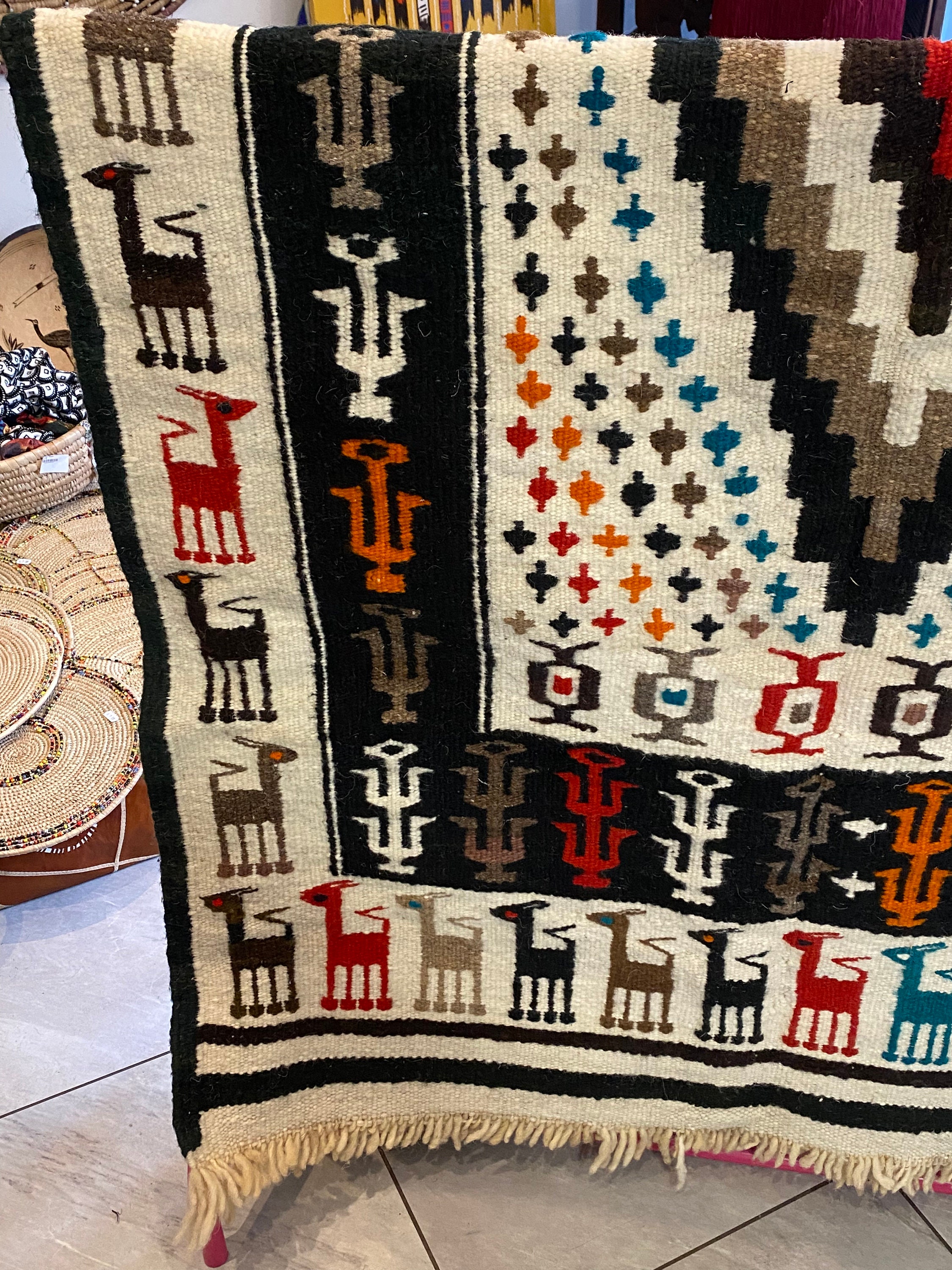 Premium Rug Made With Llama&sheeps Wool Mixed Perfect Stylish Home ...