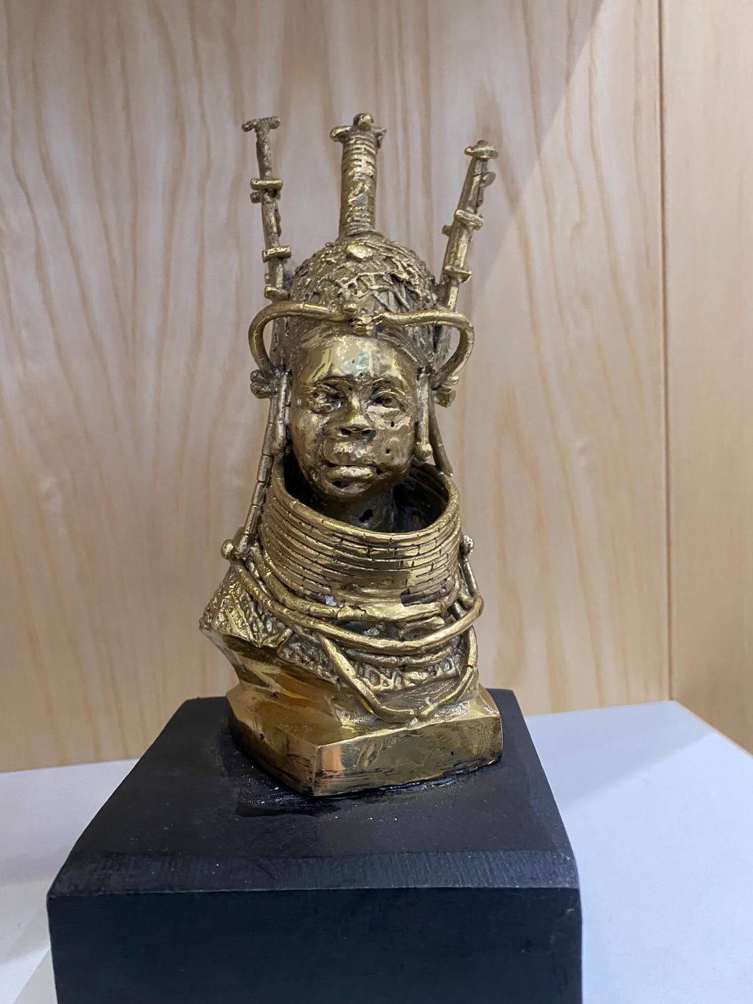 Benin Oba King Bust Mid Century Benin Ornament - Etsy