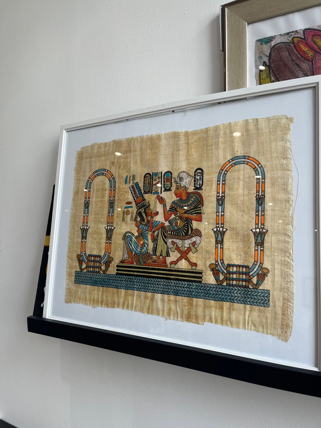 Hand Grown and Hand Crafted Beautiful Egyptian Papyrus Framed Artwork ...