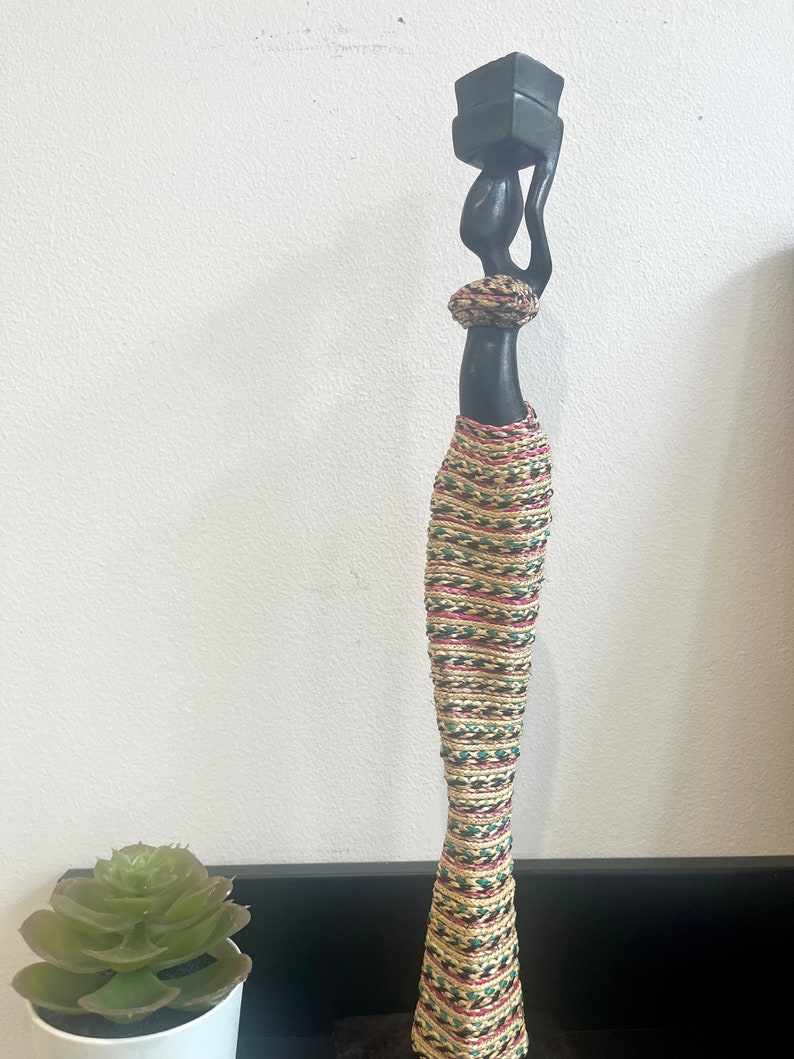 Beautiful Massai Mara Cloth Tribeswomen Figurines, Handcrafted in Kenya ...