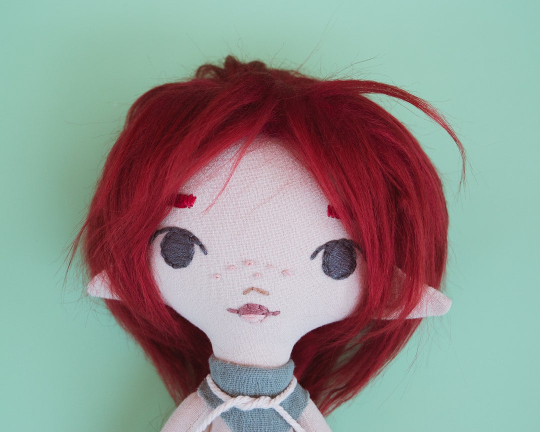 Sia - Unique Doll, Eco-friendly OOAK Cloth Doll, Handmade Elf Plush ...