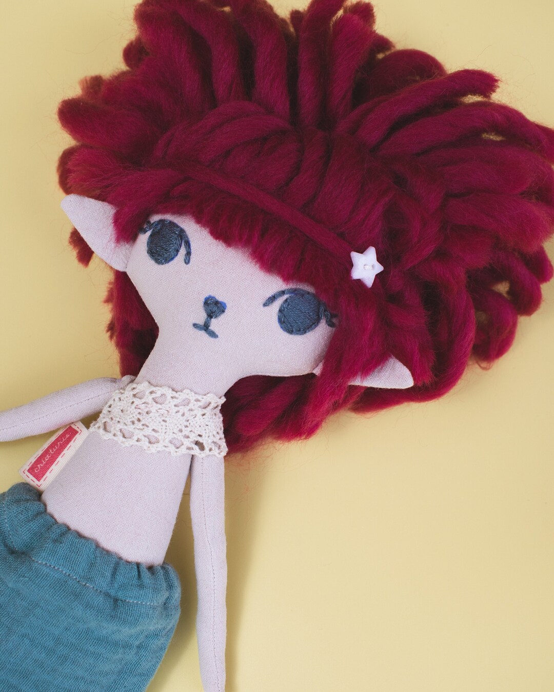 Koral - Fabric Mermaid, Unique OOAK Doll, Handmade Eco-friendly Plush ...