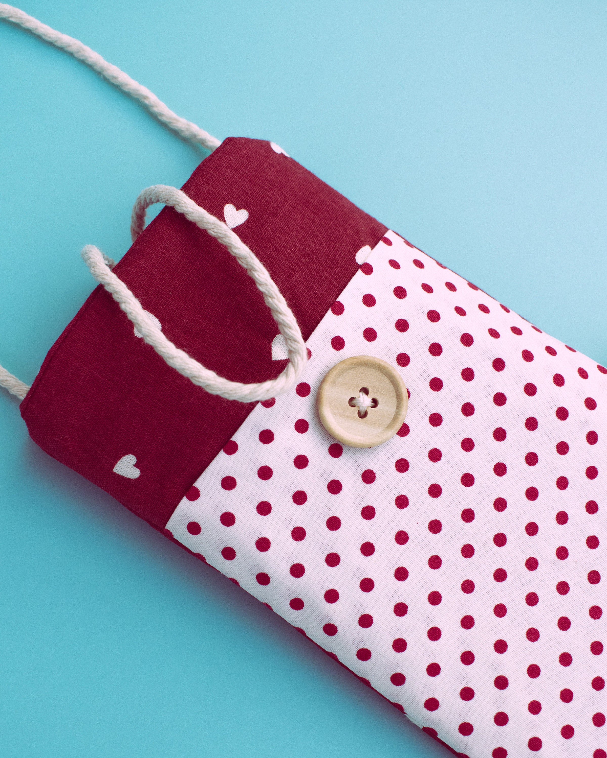 Fabric Cell Phone Bag, Crossbody Phone Bag, Handmade Eco-friendly Case ...