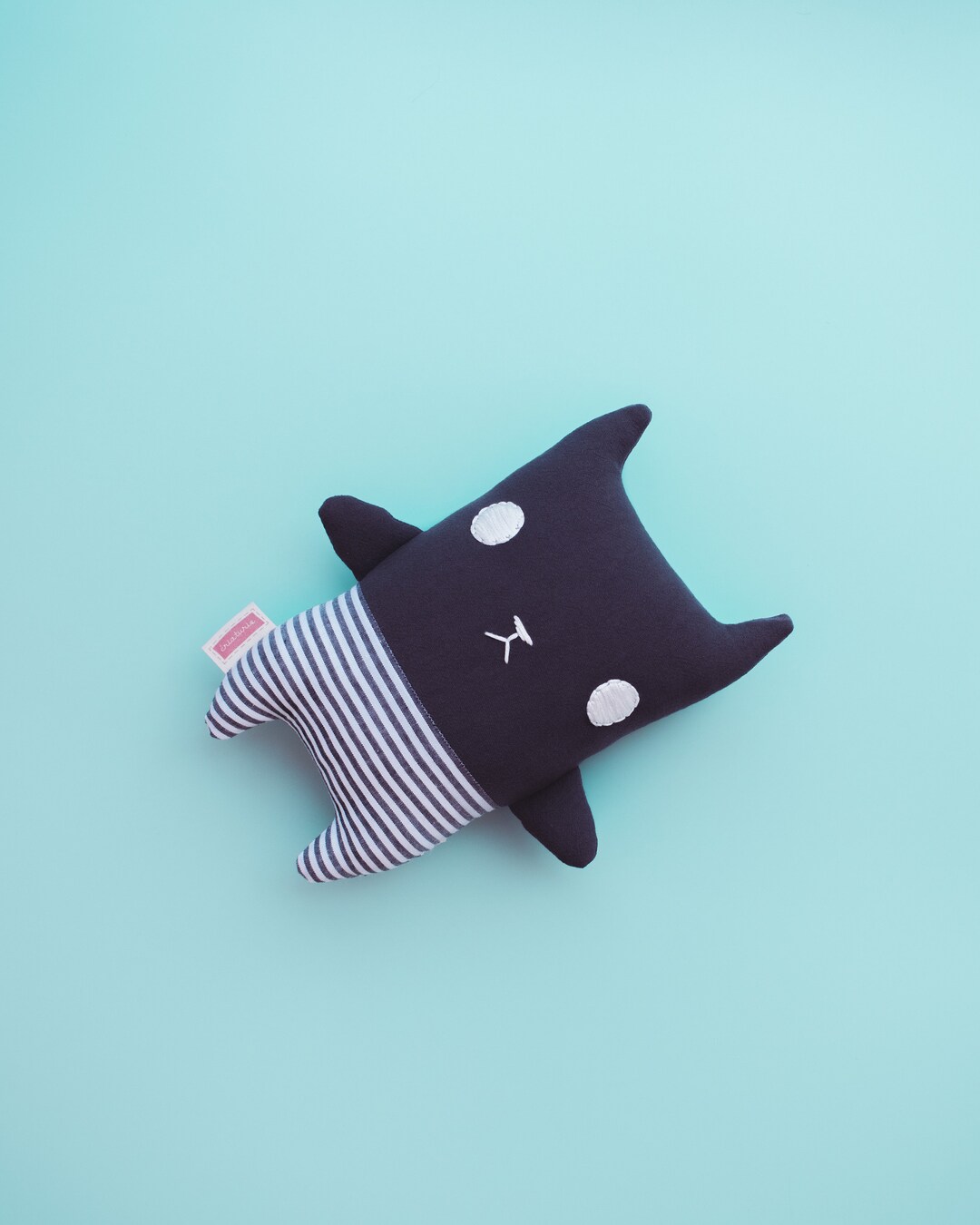 Boo the Cat, Ecological Cloth Doll, Handmade Stuffed Animal Criaturis ...