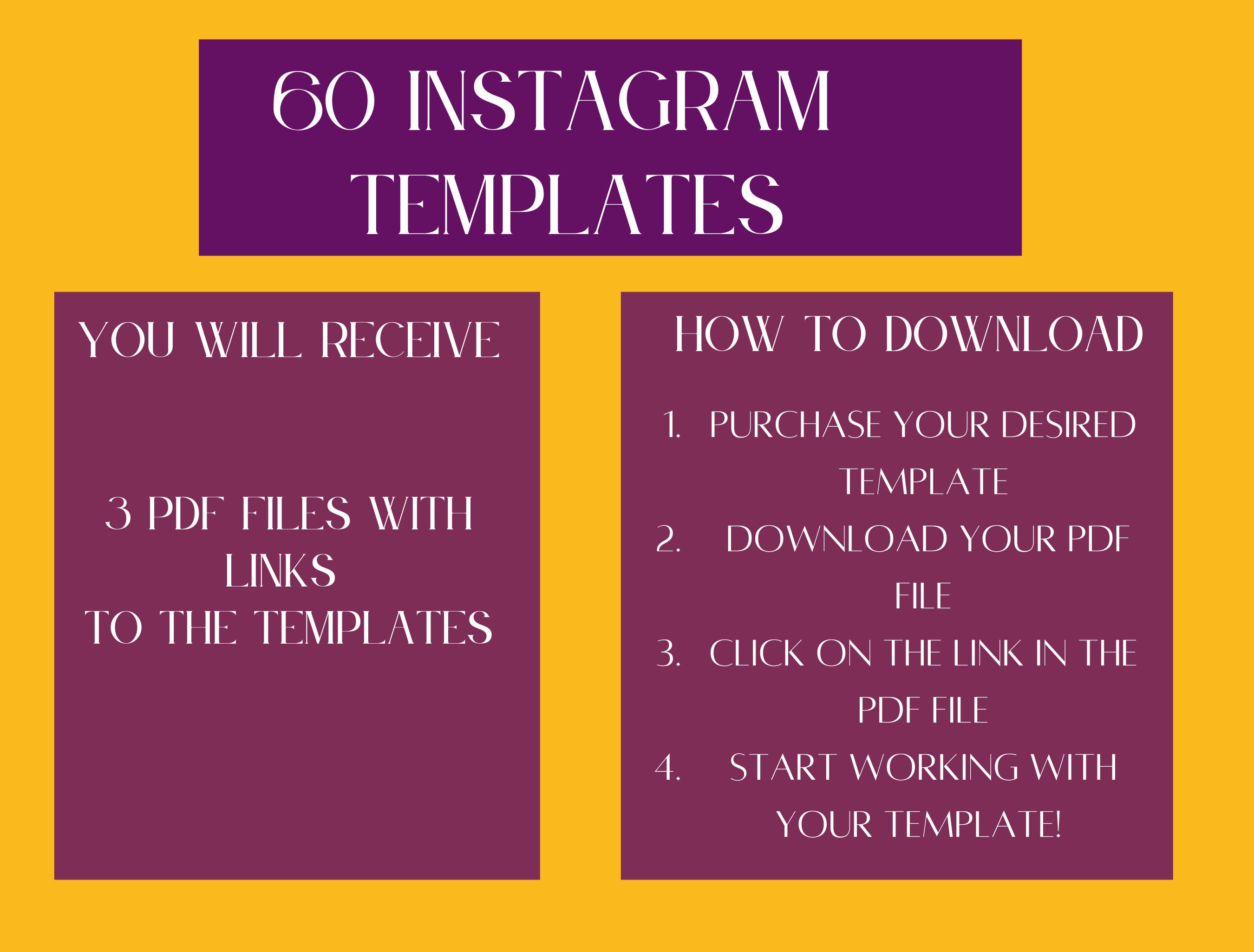 Instagram Bundle Template for Canva, Instagram Posts, Instagram Stories ...