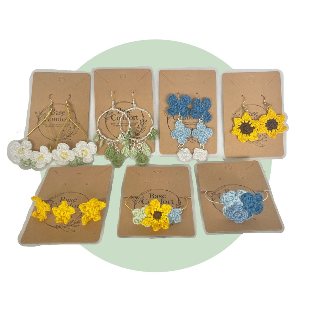 Micro Crochet Jewelry | Micro Crochet Earrings | Micro Crochet Bracelet ...