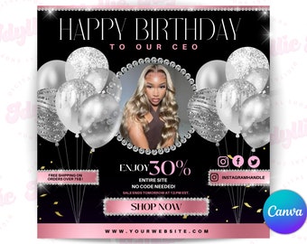DIY Canva Hbd Sale Flyer Template - Etsy