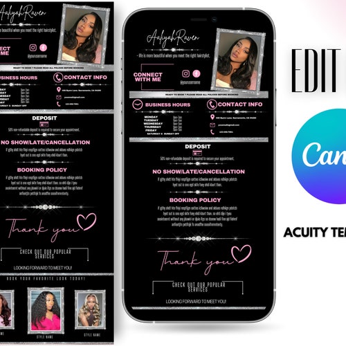 DIY Acuity Scheduling Template Acuity Booking Acuity - Etsy