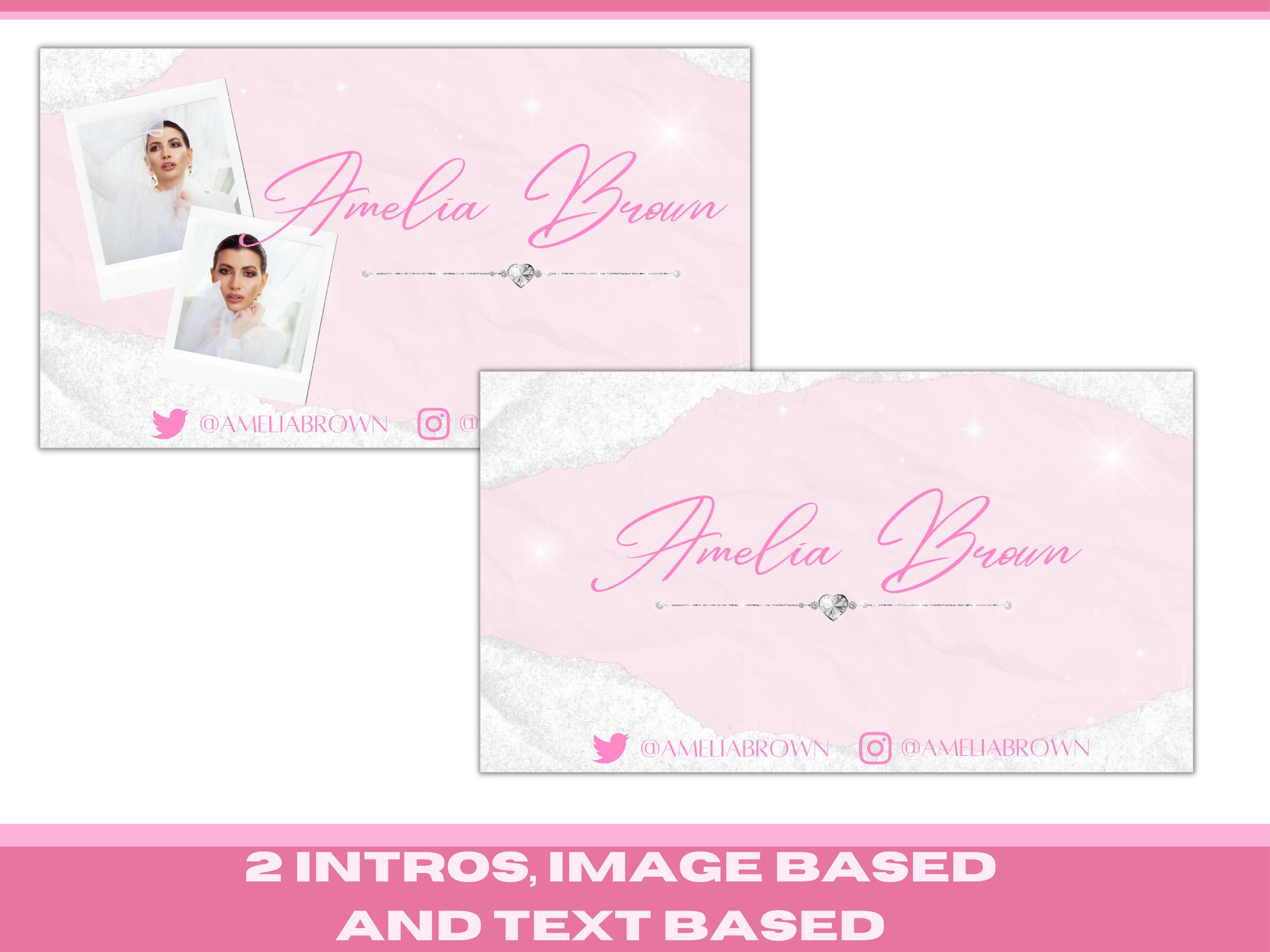 Pink Youtube Intro Youtube Branding Kit Youtube Intro - Etsy