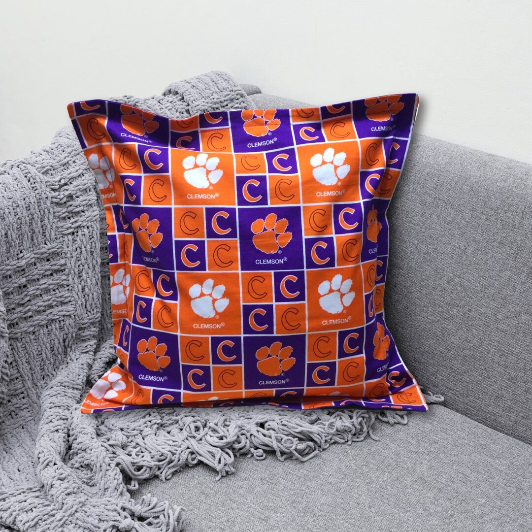 College Football Team Clemson South Carolina Small Pillow for Bed Home ...