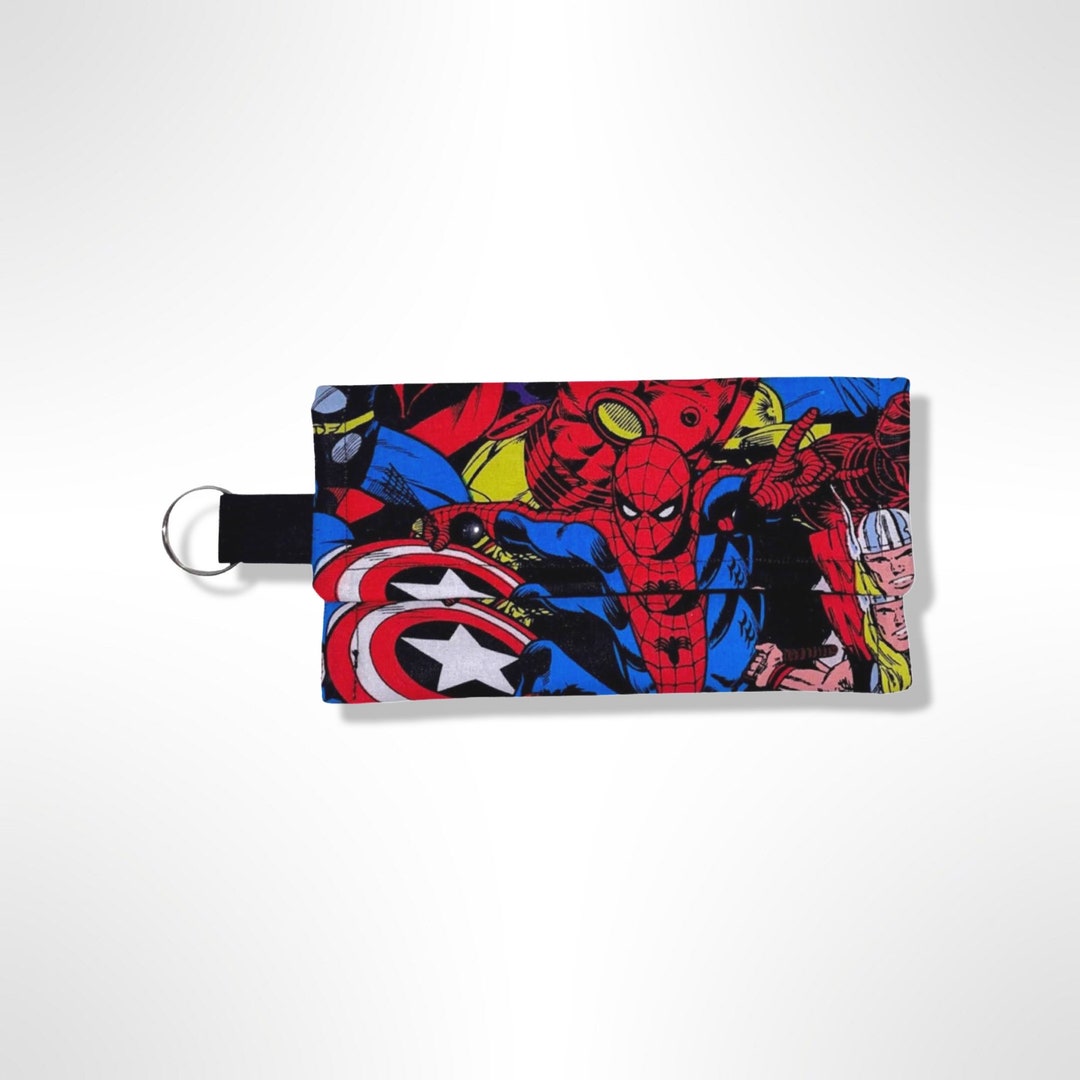 Superheroes Comic Book Strip Movie Superhero Pouch Wallet Clutch ...