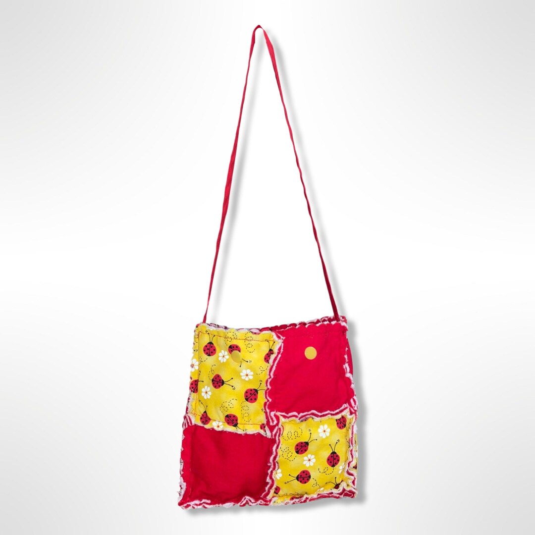 Small Size Lady Bugs Fluffy Rag Bag Child Little Girl’s First Purse ...