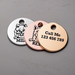 Personalized Dog and Cat Name Tag Best Gifts for Pets Keep Safe ...