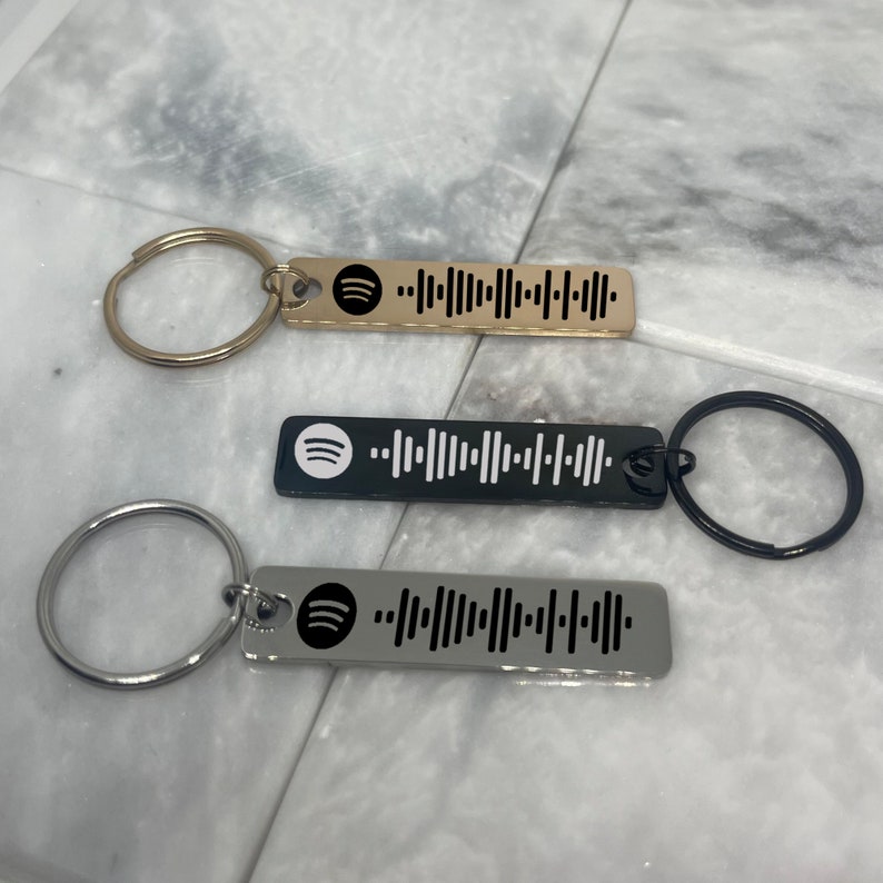 Spotify Keyr Spotify Keychain Spotify Code Keyring Personalised Keyring ...