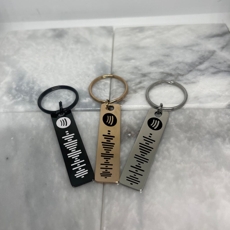 Spotify Keyr Spotify Keychain Spotify Code Keyring Personalised Keyring ...