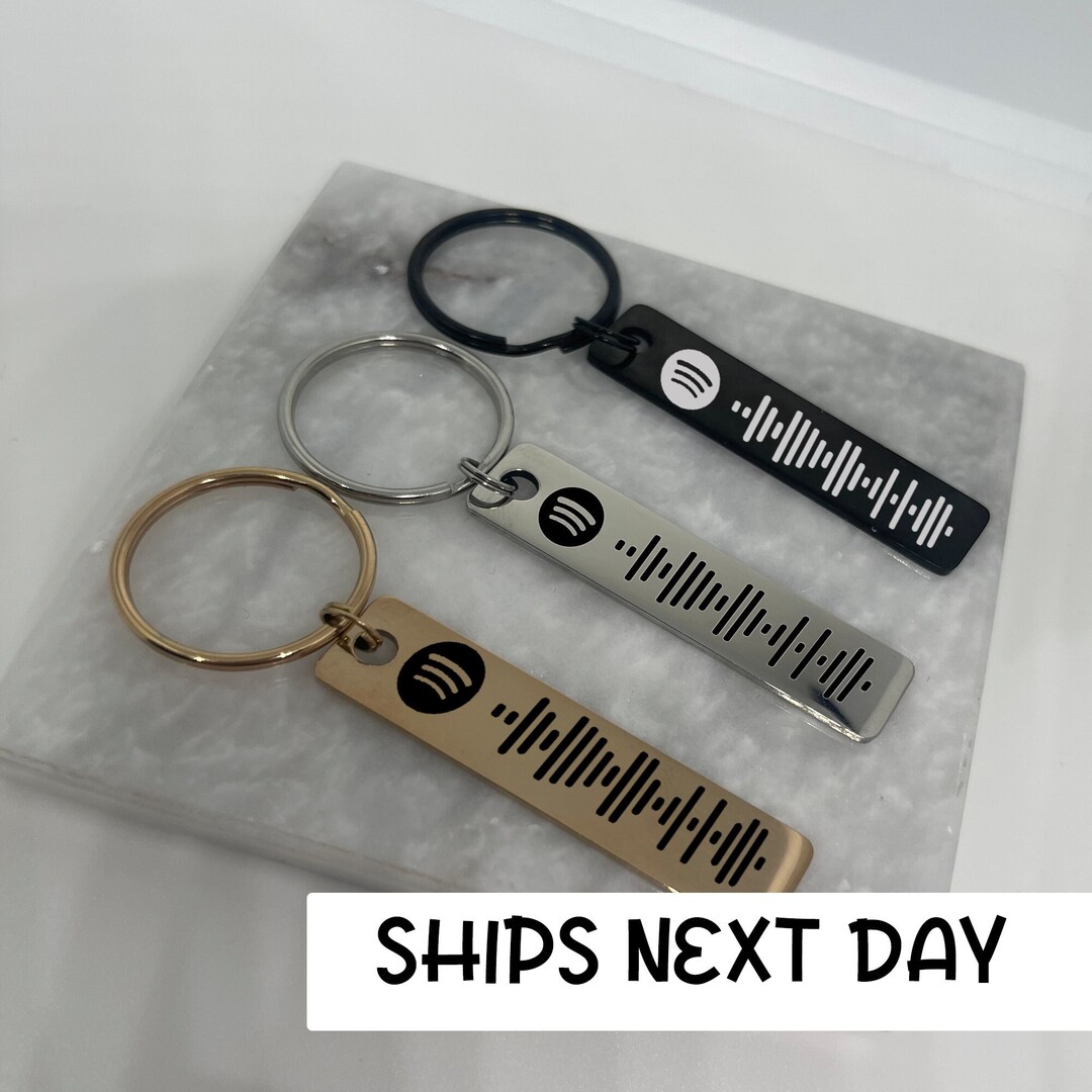 Spotify Keyr Spotify Keychain Spotify Code Keyring Personalised Keyring ...