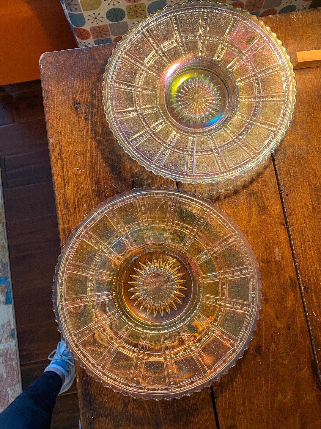 Vintage Imperial Block Pattern Dessert Plates-2 - Etsy