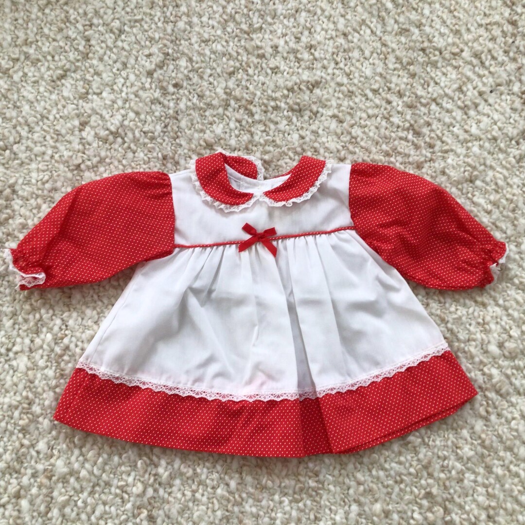 Alexis Baby Girl Red and White Dress, Vintage 1980’s, 0-3 Months - Etsy