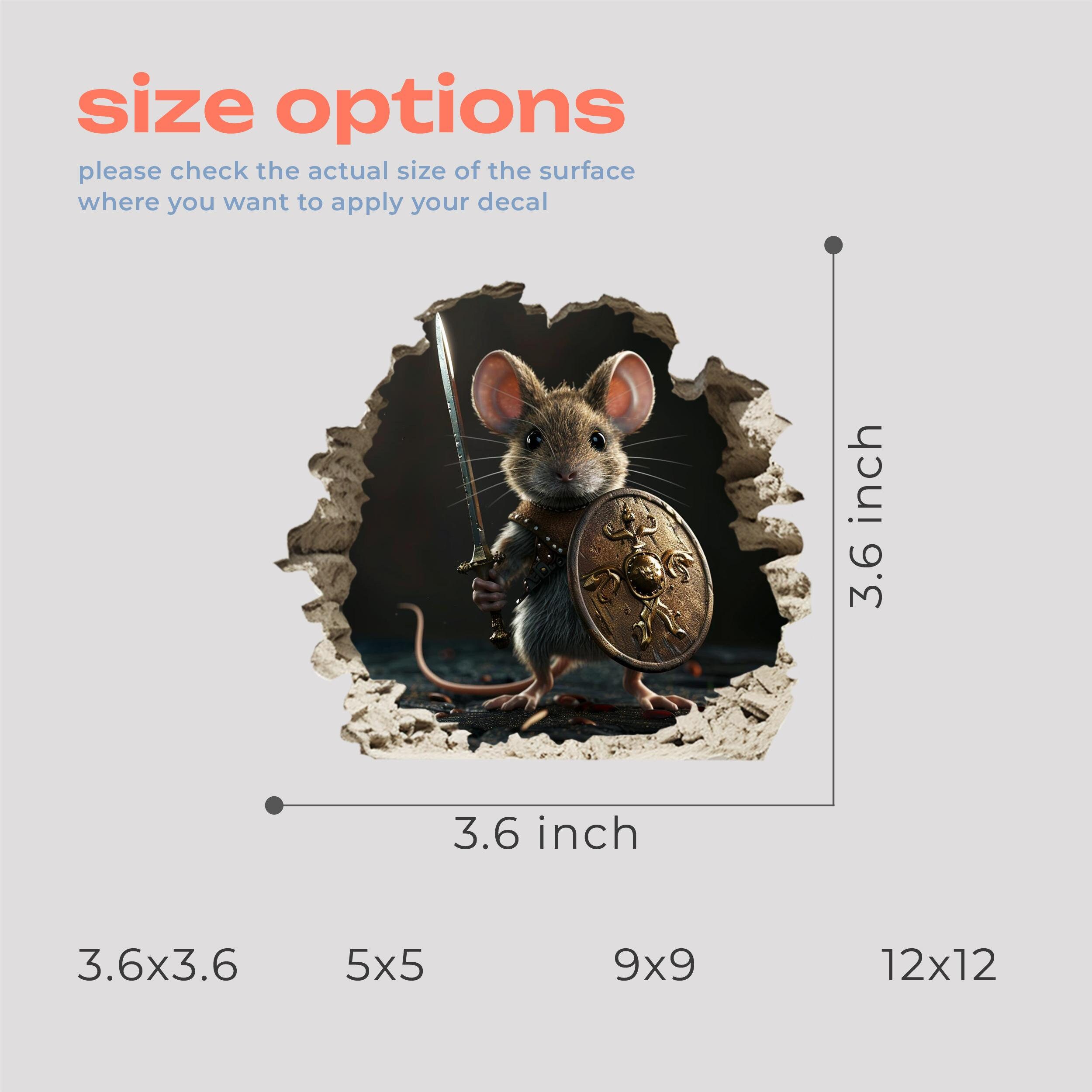 Mouse Hole Sticker 3d Mouse Wall Decal Sticker 3d Mouse Wall Stickers ...