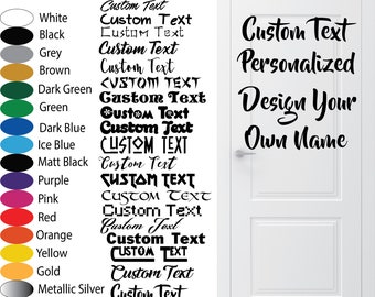 Custom Vinyl Decal - Decals Lettering Personalized - Personalized ...