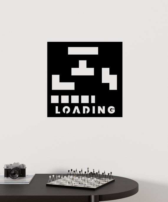 Decal Game Loading Loading Bar Wall Decal Vinyl Sticker - Etsy