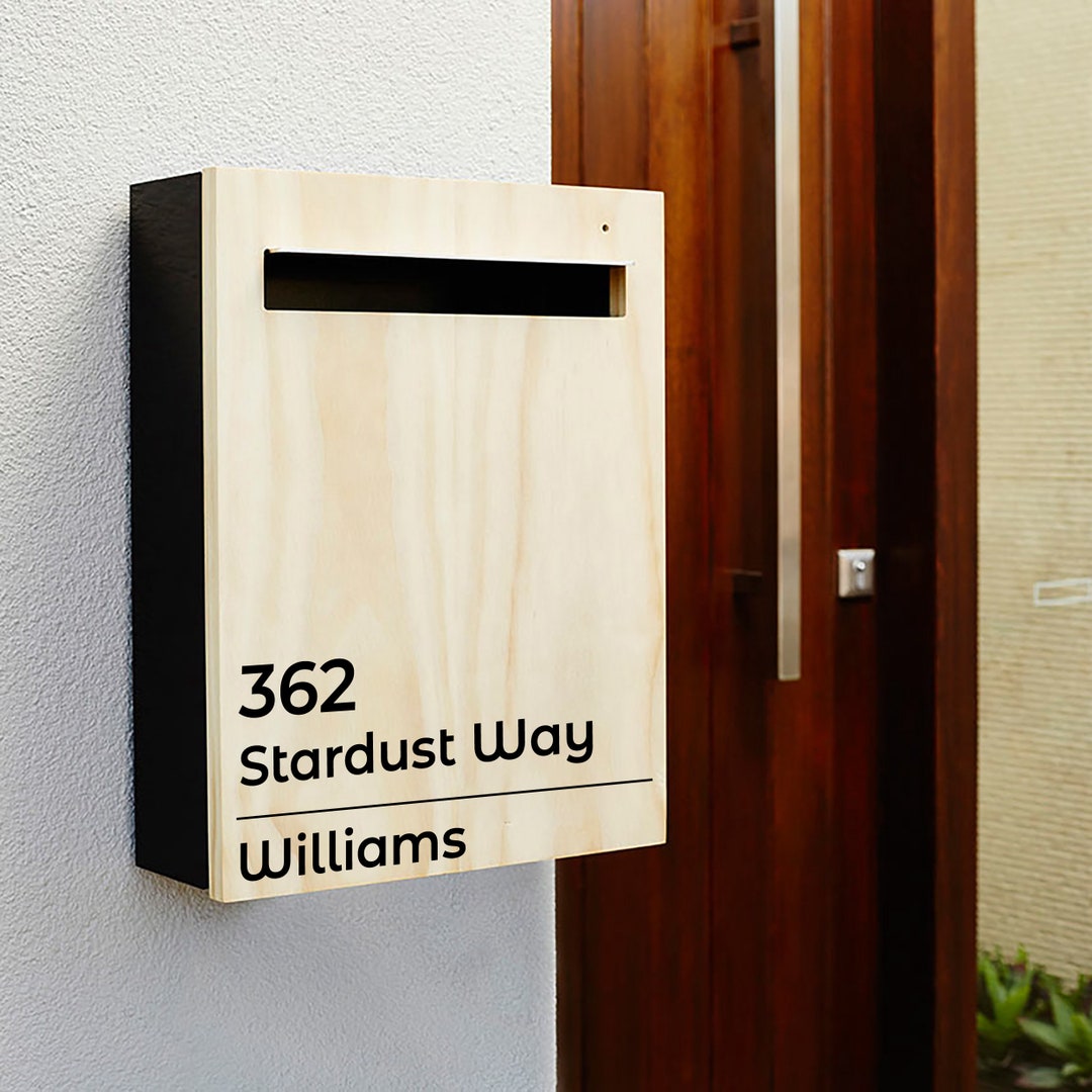 Customize Your Mailbox With Address - Reflective Vinyl Decal for ...