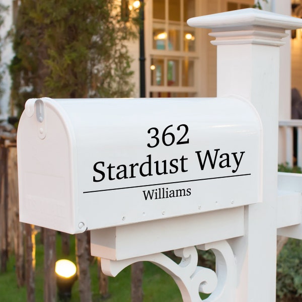 Vinyl Mailbox Decals - Etsy