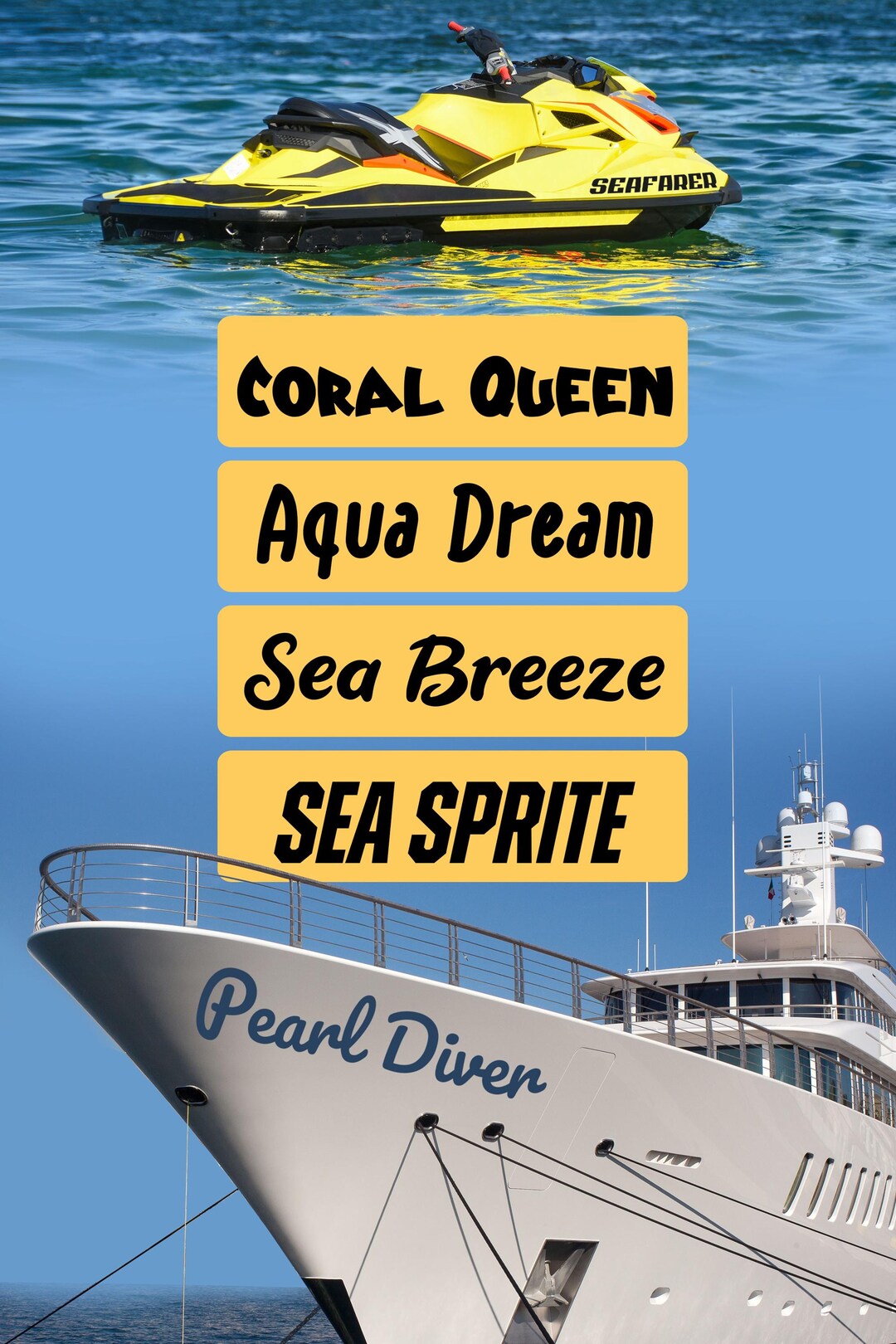 Custom Boat Name Decal – Personalized Marine Vinyl Lettering for Hull ...