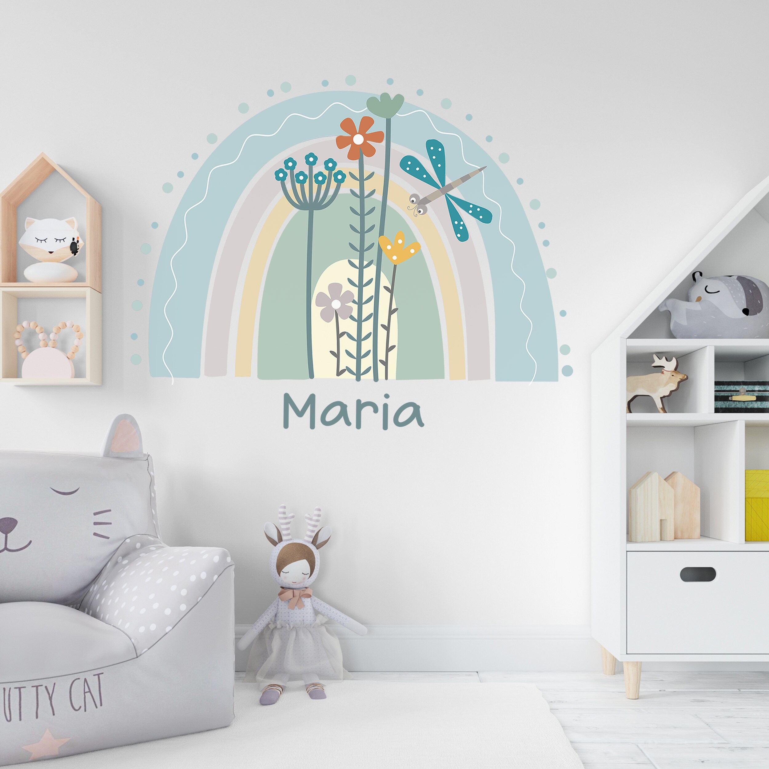 Boho Rainbow Wall Decor for Girls' Bedroom Cute - Etsy