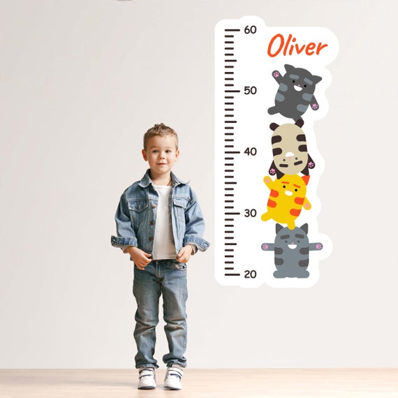 Cat Height Measurement Marking With Centimeters for Nursery - Etsy