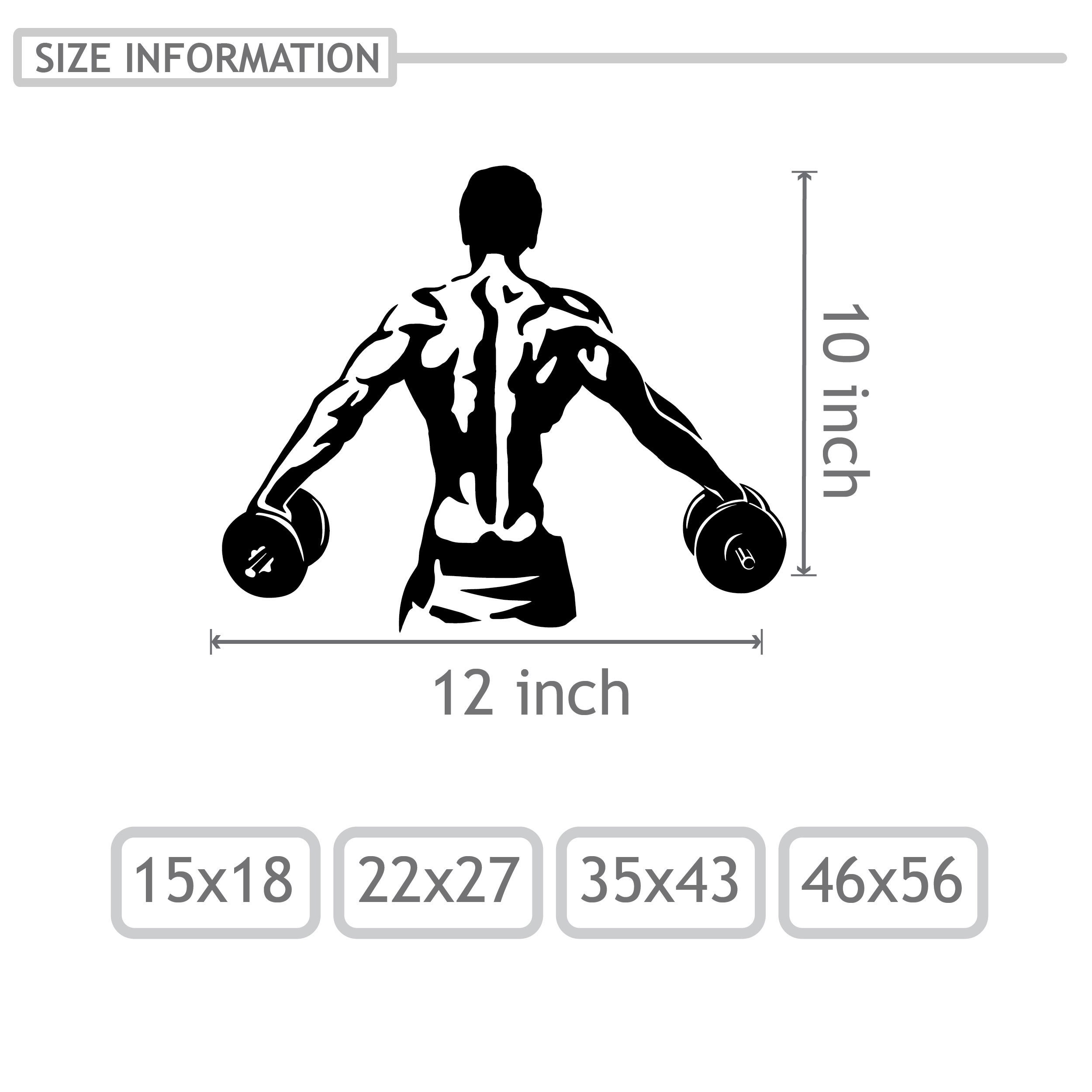 Bodybuilder With Weights Drawing Gym Home Decor Picture of Bodybuilder ...