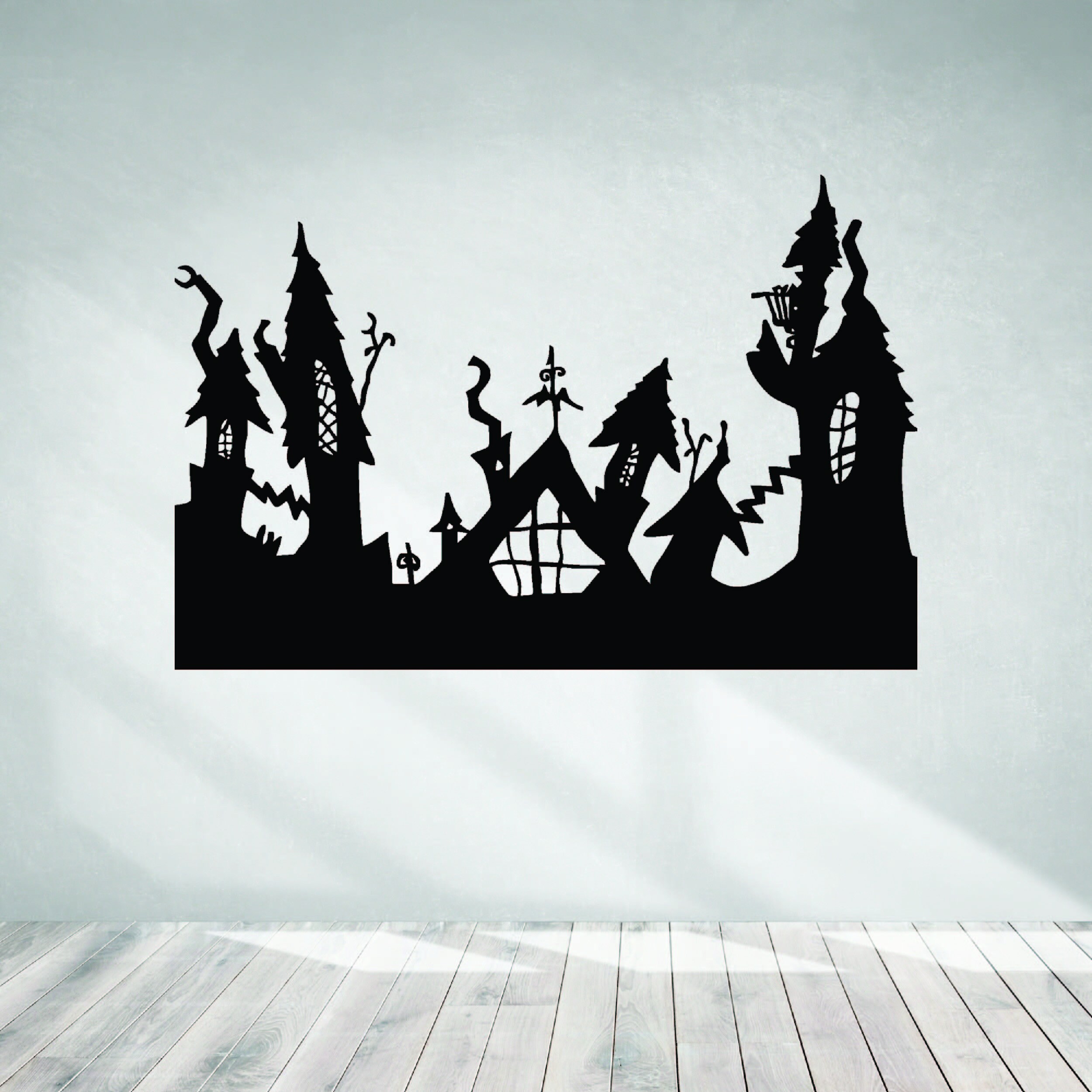 Nightmare Before Christmas Town Silhouette