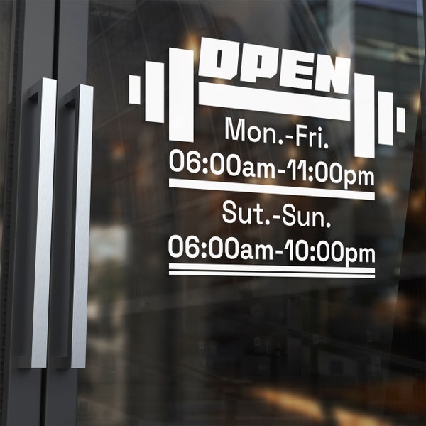 Gym Glass Decals - Etsy