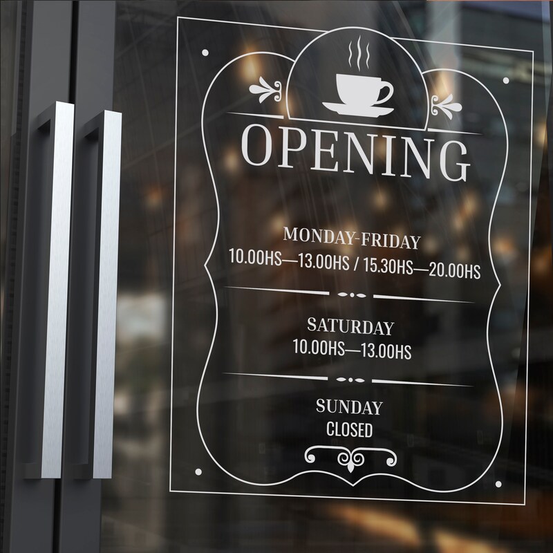 Coffee Shop Decals - Etsy