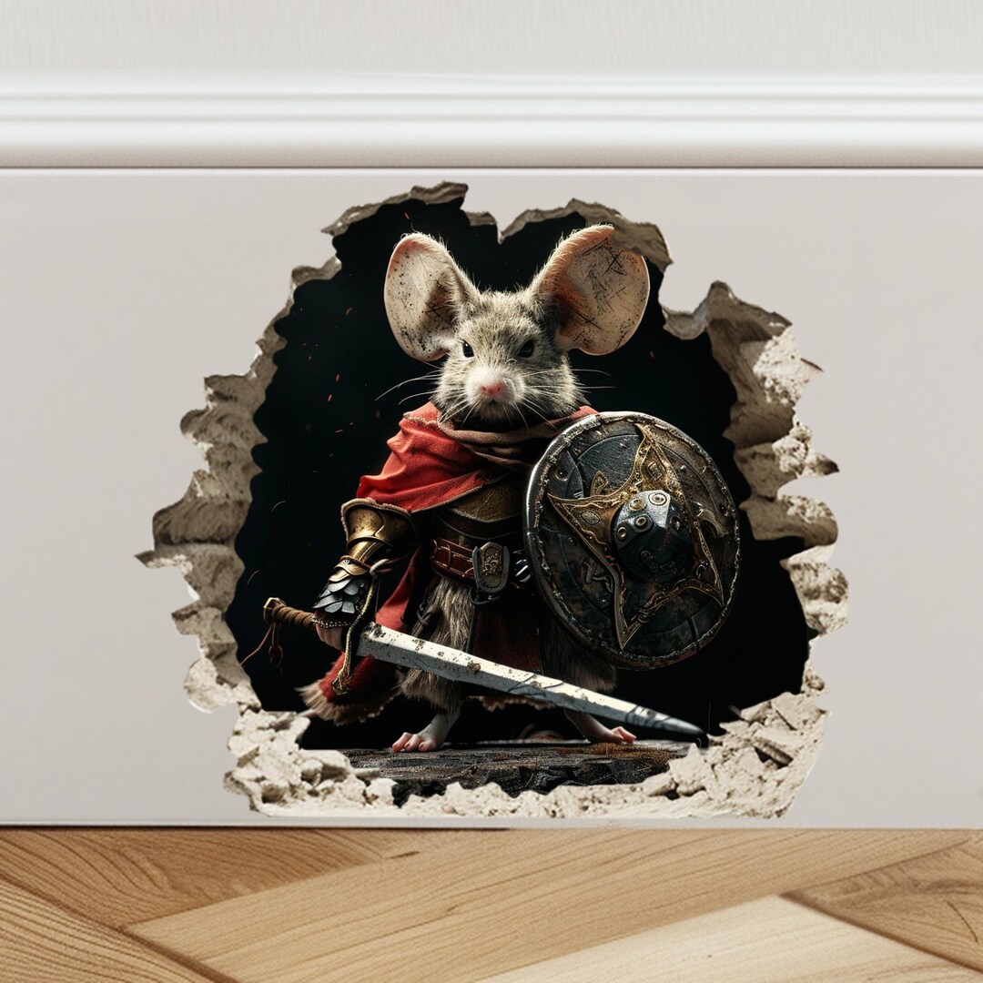 Mouse Hole Wall Decal - Mouse Hole Sticker Baseboard - Mouse Hole Wall ...