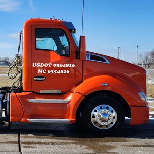 Custom US DOT Number Sticker - Set of 2 Dot Number Stickers for Trucks ...