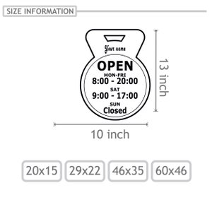 Creative Gym Custom Signs for Business Hours in Kettlebell Form ...