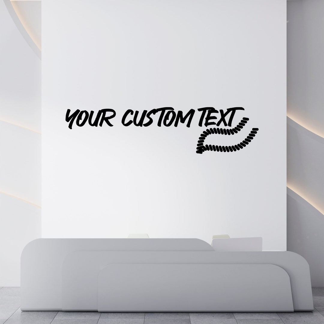 Personalized Name Wall Decals for Gym and Fitness - Large Gym Vinyl ...