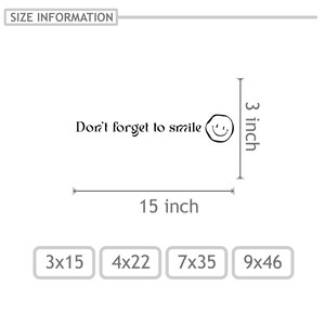 Don’t Forget to Smile Sign Mirror Quote Stickers - Smiley Face Drawing ...