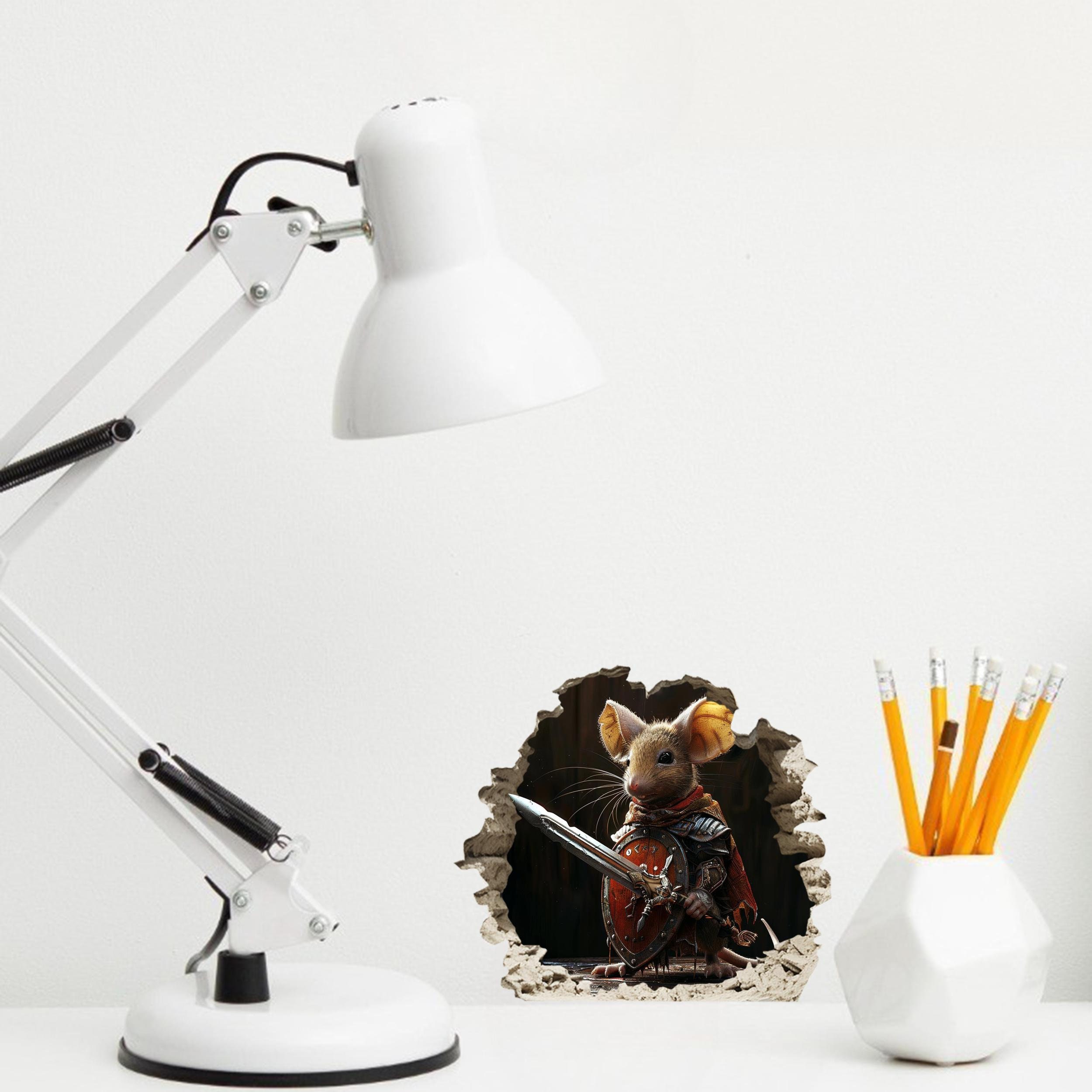 Mouse Hole Sticker Mouse Hole Vinyl Sticker Mice Stickers Decals 3d ...